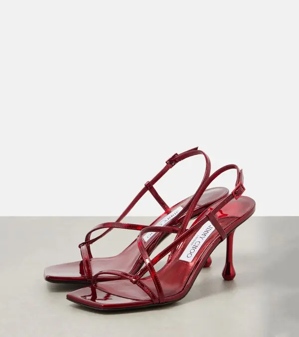 JIMMY CHOO Etana 80 Leather Sandals