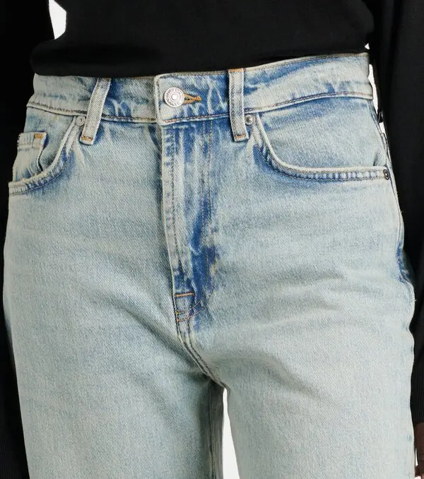 7 For All Mankind High-rise Straight Leg Jeans