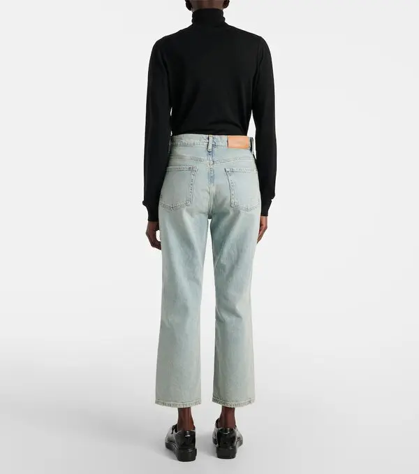 7 For All Mankind High-rise Straight Leg Jeans