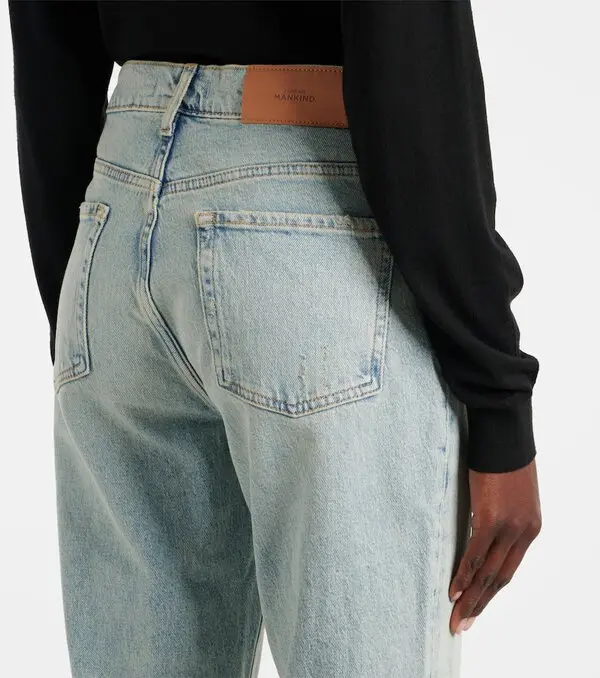 7 For All Mankind High-rise Straight Leg Jeans