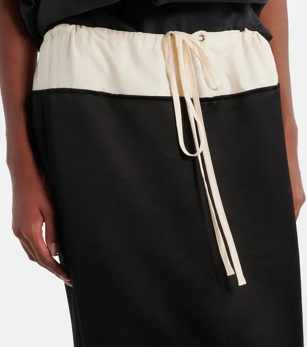 Khaite Chet Satin Maxi Skirt