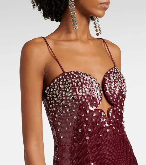 Rebecca Vallance Sequin Embellished Gown