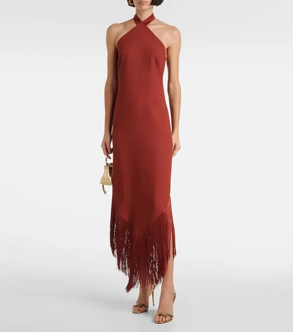 TALLER MARMO Nina Fringed Maxi Dress