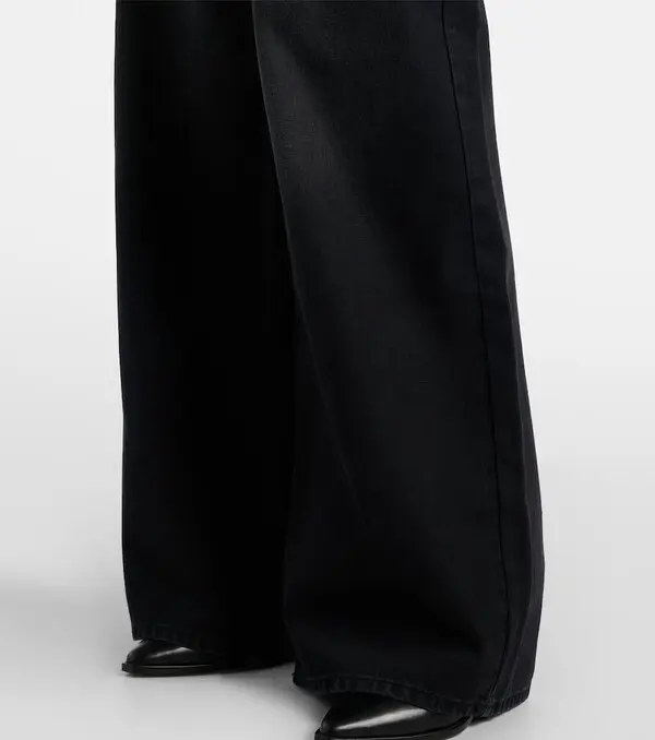 Isabel Marant Étoile Lemony Wide-leg Jeans - Black