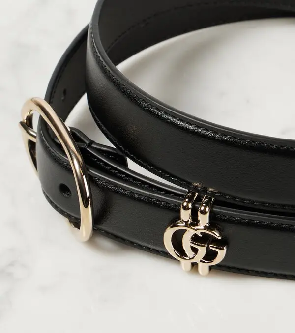 Gucci Leather Belt With Buckle Fastening