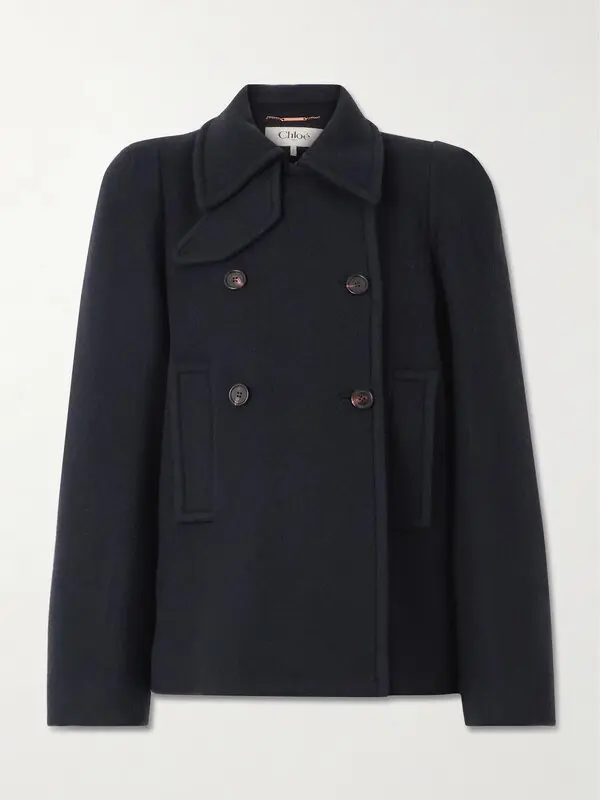Chloé Double-breasted Wool-blend Coat