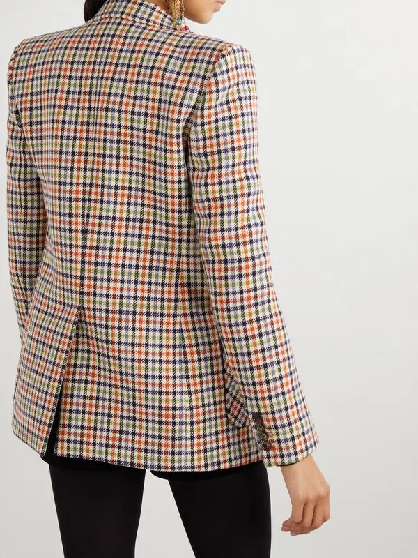 Chloé Checked Wool-blend Blazer
