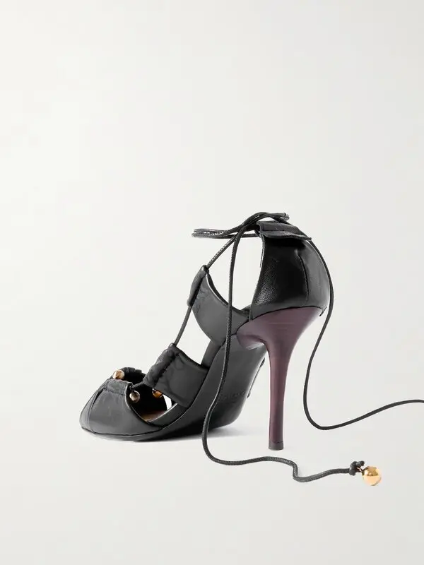 Chloé Embellished Cut Out Leather Pumps