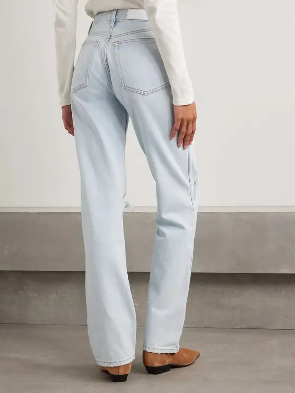 RE/DONE 90s Loose High-rise Straight-leg Jeans - Blue