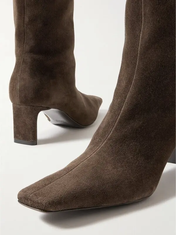 Khaite Ona Suede Knee-high Boots