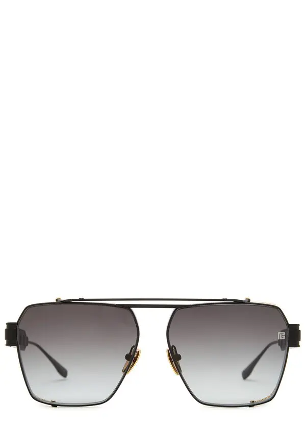 Balmain Aviator-style Sunglasses - Black