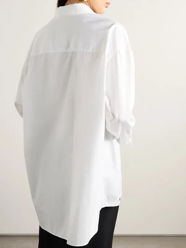 THE ROW Luka Oversized Cotton-poplin Shirt