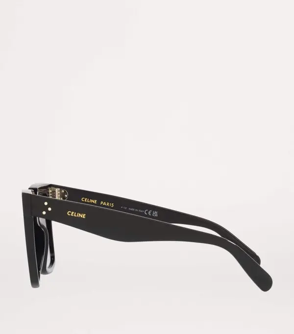 Celine Acetate Square Frame Sunglasses - Black