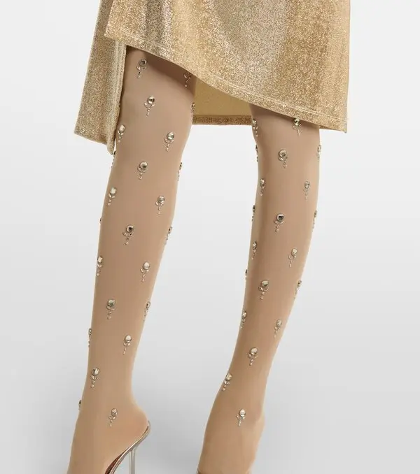 Rabanne Embellished Tights