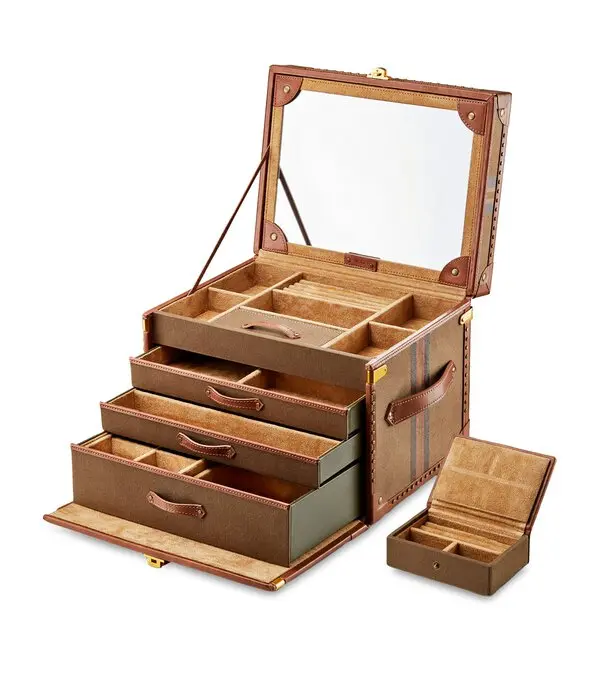 Wolf Vegan Leather Ida Trunk Jewellery Box