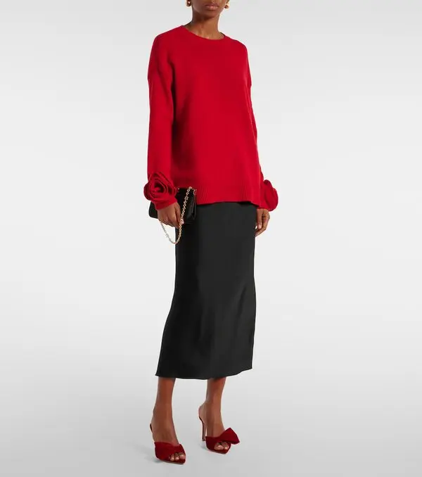 GIANVITO ROSSI 85 Velvet Mules With Bow Detailing