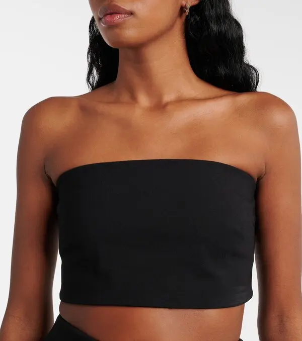 Staud Palladium Strapless Crop Top