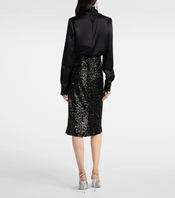 Dolce & Gabbana Sequined Midi Skirt