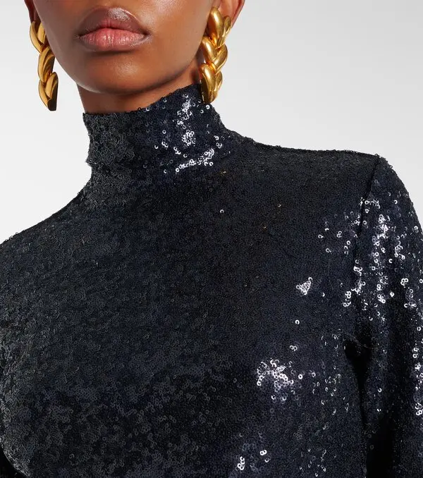 Polo Ralph Lauren Sequined Turtleneck Top