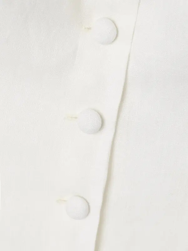 Faithfull The Brand Corbiere Linen Tank - White