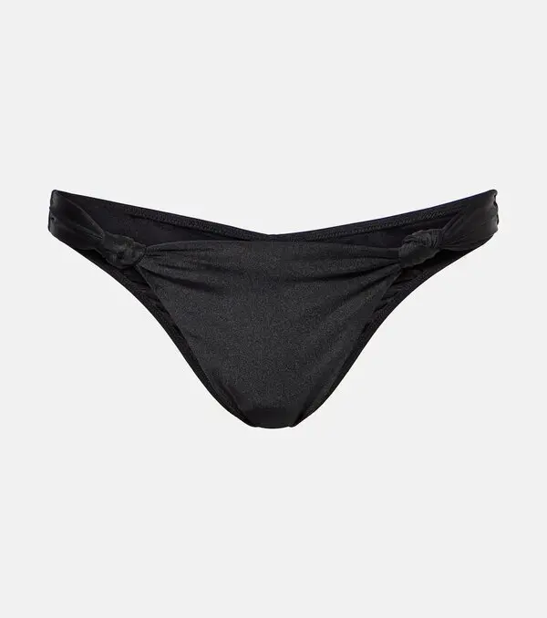 BANANHOT Tai Ruched Bikini Bottoms - Black