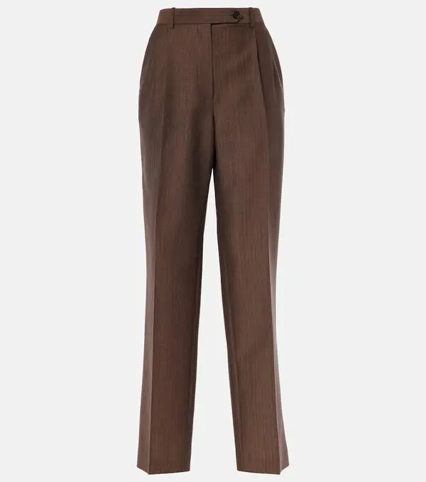 THE ROW Norbert Mohair And Wool Straight Leg Trousers