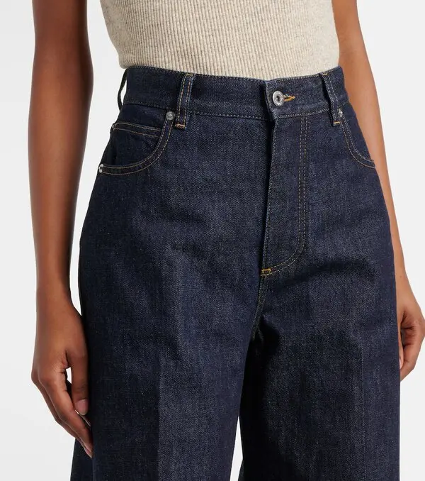 Bottega Veneta High-rise Wide-leg Jeans