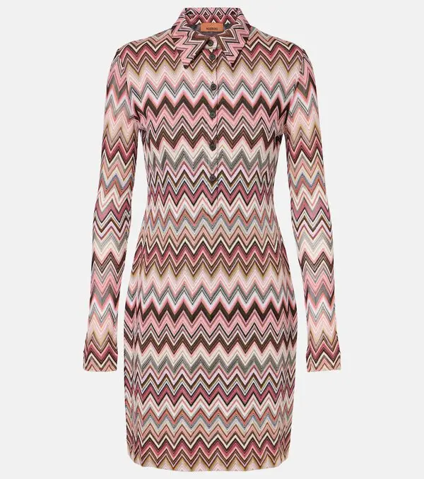 Missoni Cotton-blend Minidress - Multicoloured