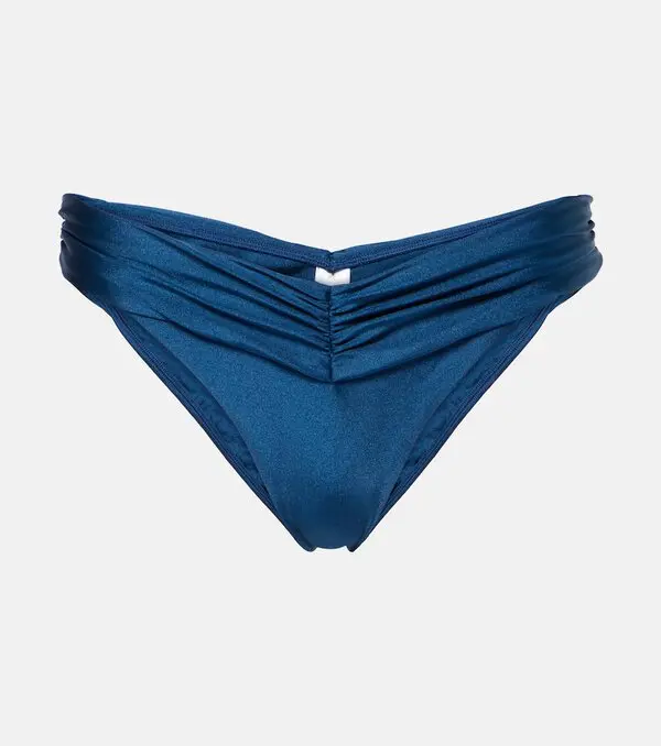 BANANHOT Jasmin Ruched Bikini Bottoms - Blue