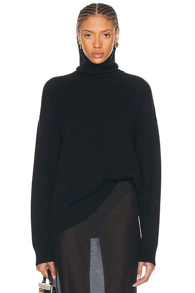 L'academie Ronny Turtleneck Sweater - Black