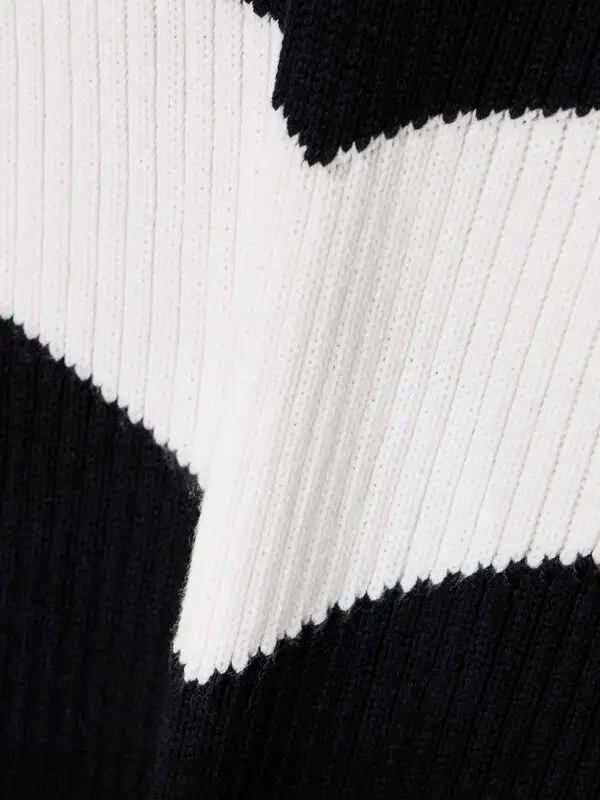 Fusalp Andromede Striped Ribbed-knit Quarter-zip Sweater - Black