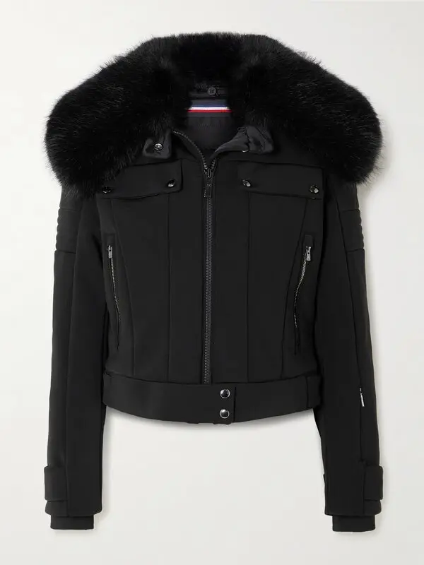 Fusalp Maeli Faux Fur-trimmed Hooded Ski Jacket - Black