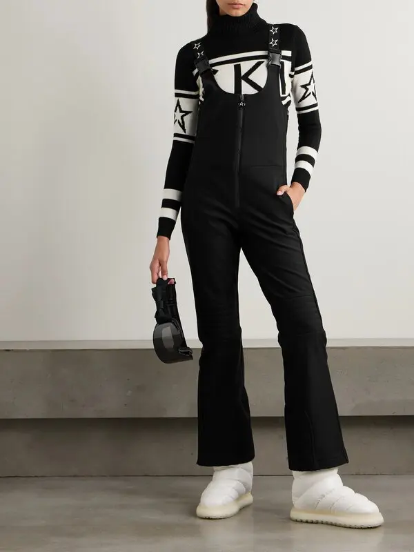 Perfect Moment Stretch Ski Salopettes - Black