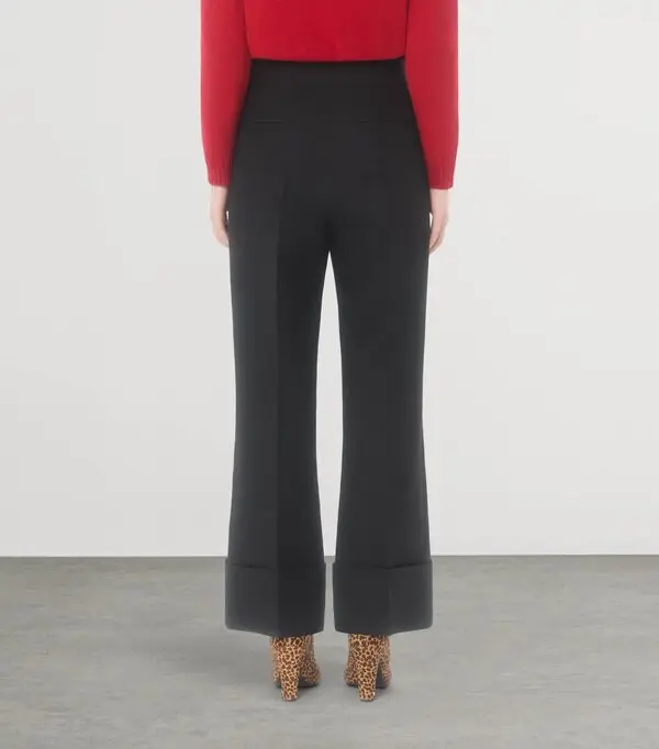 Valentino Garavani Silk Wide-leg Trousers