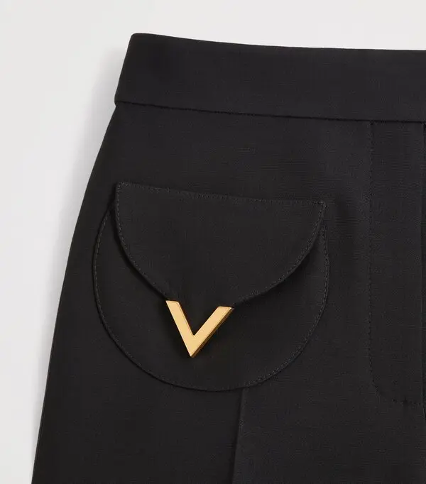 Valentino Garavani Silk Wide-leg Trousers