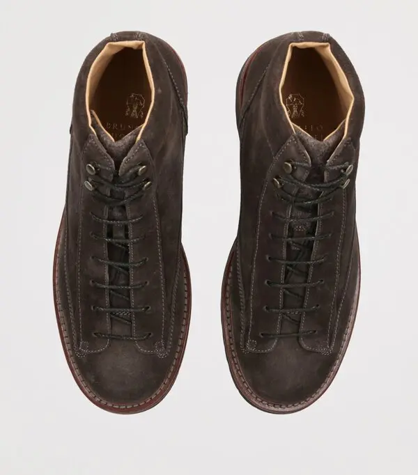 Brunello Cucinelli Suede Hiker Boots