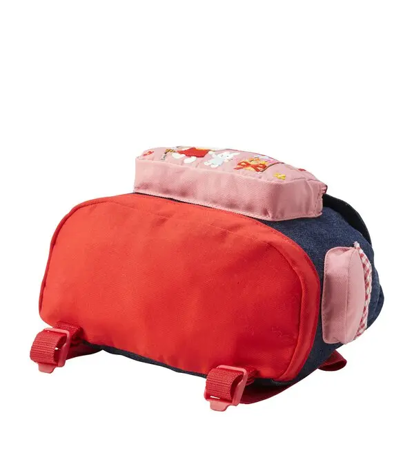 MIKI HOUSE Embroidered Denim Backpack