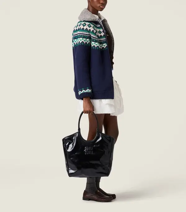 Miu Miu Leather Top Handle Bag