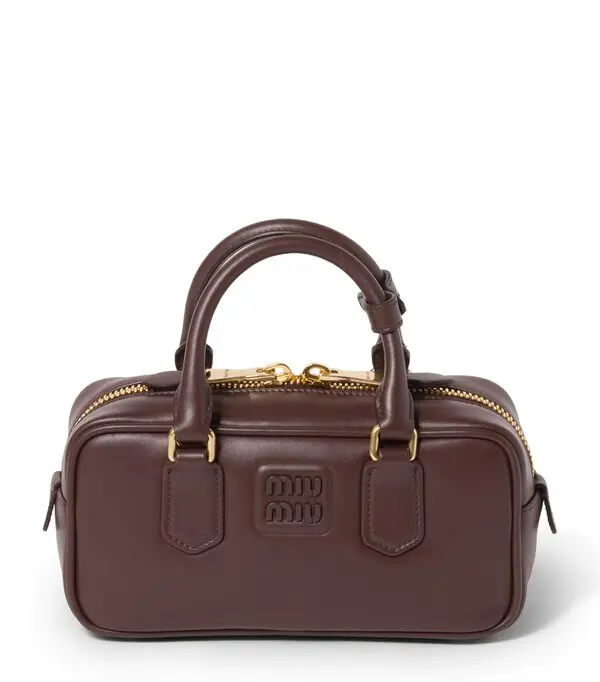 Miu Miu Arcadie Top Handle Bag - Brown