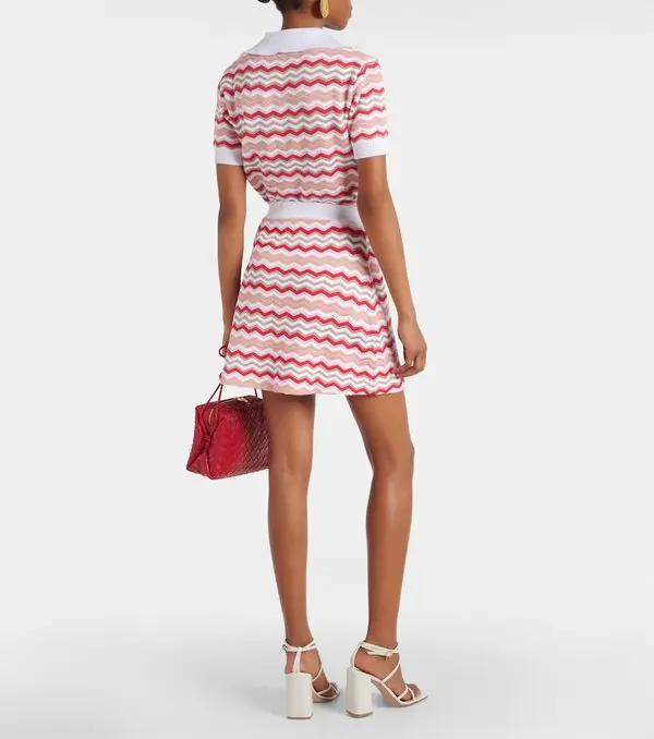 Missoni Zig Zag Cotton-blend Mini Skirt