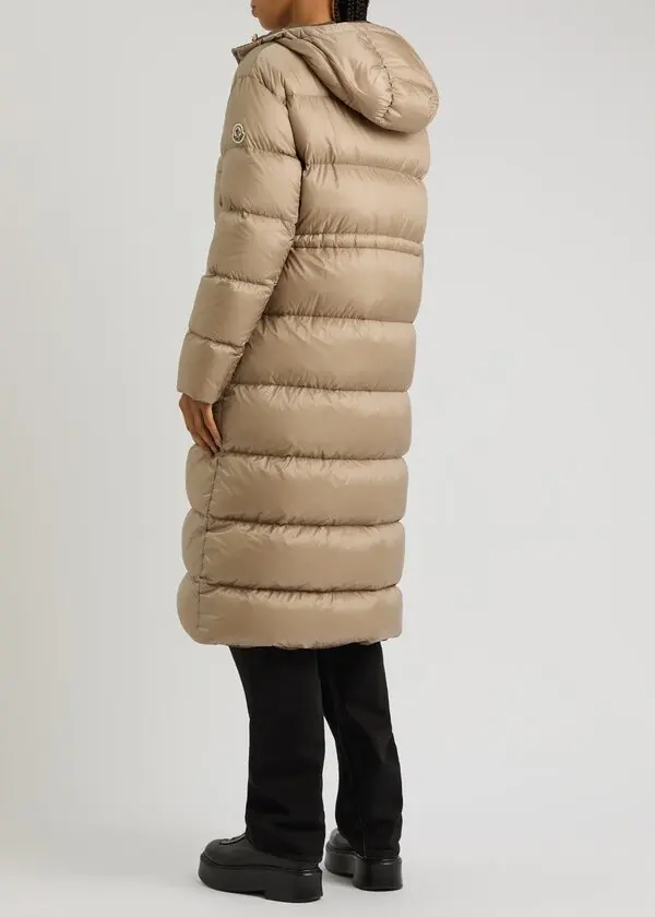 Moncler Boulogne Reversible Quilted Shell Coat - Ivory