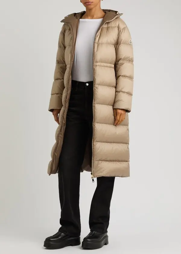 Moncler Boulogne Reversible Quilted Shell Coat - Ivory