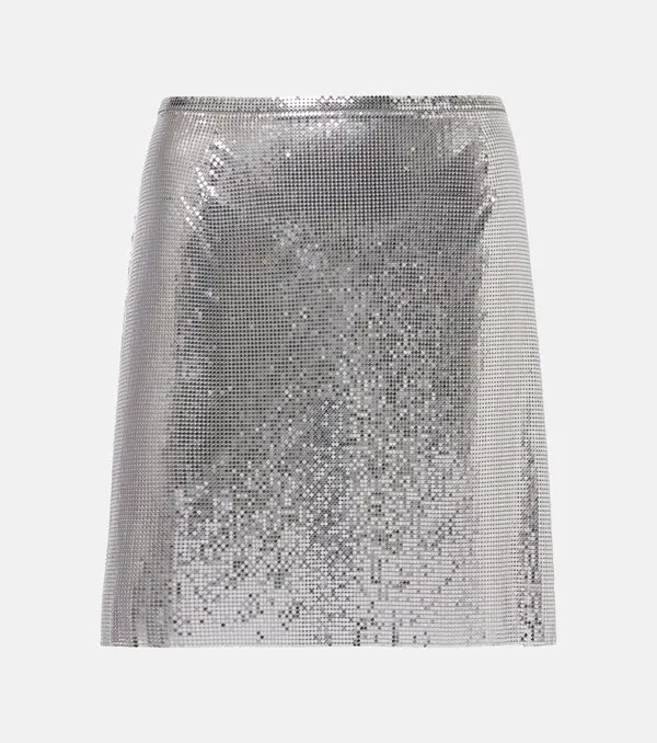 Rabanne Chainmail Miniskirt - Silver