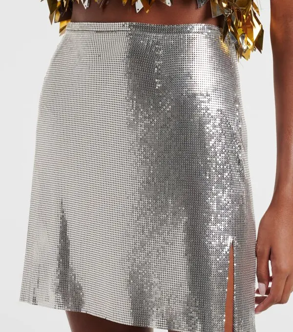 Rabanne Chainmail Miniskirt - Silver
