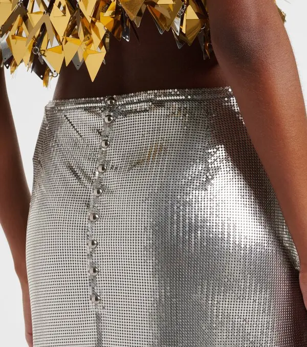 Rabanne Chainmail Miniskirt - Silver