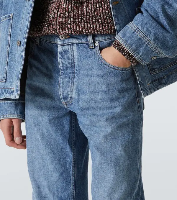 Bottega Veneta Mid-rise Straight Leg Jeans