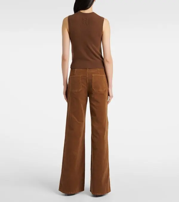 NILI LOTAN May Knitted Cashmere Tank Top - Brown