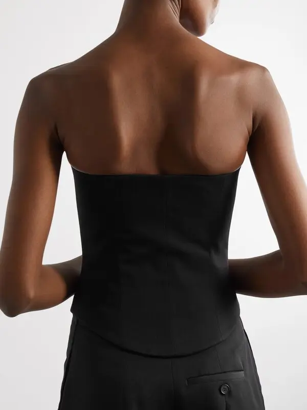 Alexander McQueen Wool Bustier Top