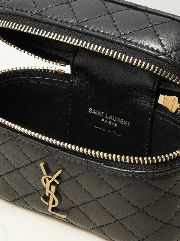 Saint Laurent Gaby Micro Quilted Leather Shoulder Bag