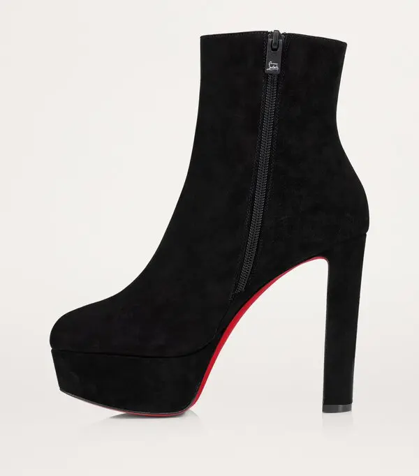 CHRISTIAN LOUBOUTIN Loo Booty Suede Platform Boots